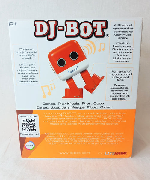 NEW, Litehawk DJ-BOT Robot, Age 6+ - Orange Slice or Raspberry – LiquidationMania.com