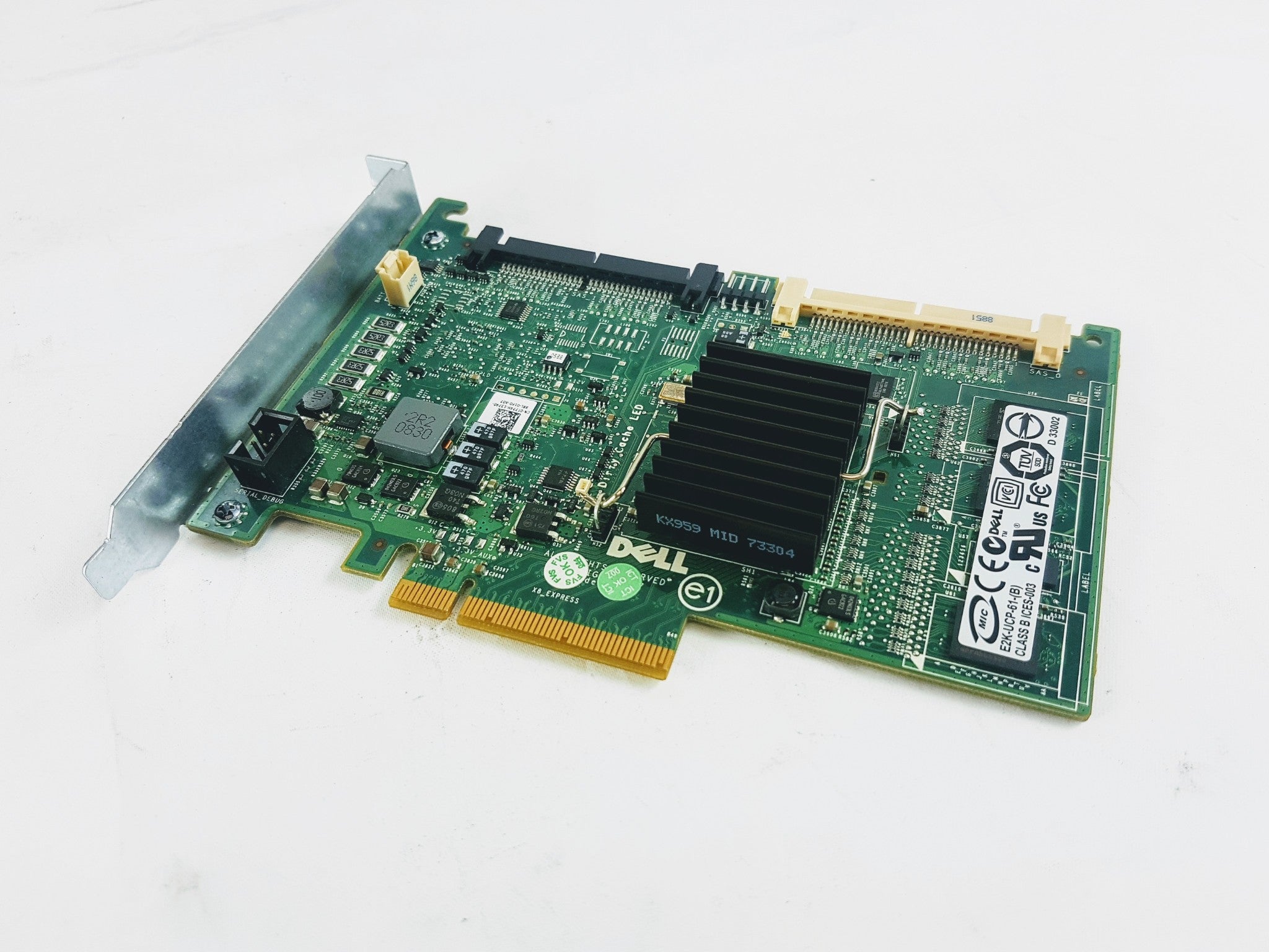 DELL T774H PowerEdge PERC 6/i PCI Express x8 SAS RAID Card ...